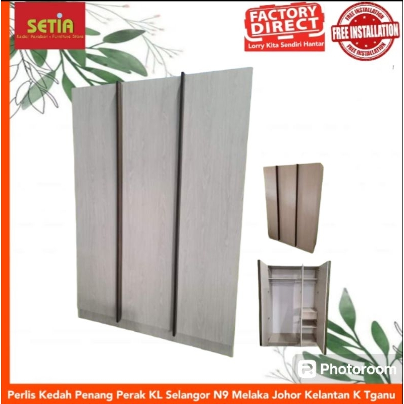Setia-Wardrobe/Almari Baju+Bedroom Set[Siap Pasang] | Shopee Malaysia