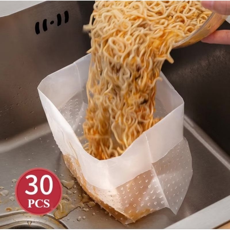 30pcs kitchen Sink Garbage Bag Self Standing Fillter Bag Mesh Bag PP ...