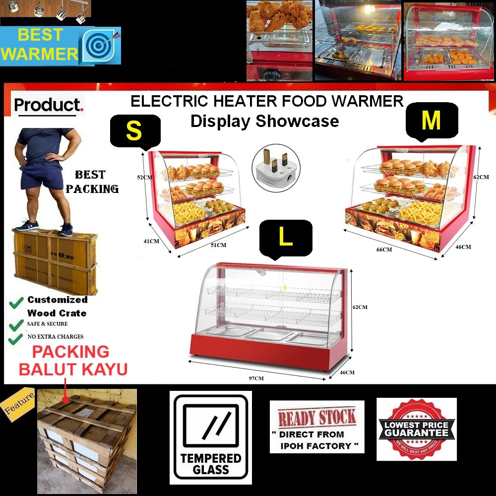 COMMERCIAL FOOD WARMER DISPLAY ELECTRIC/WARMER SHOWCASE/PEMANAS MAKANAN ...
