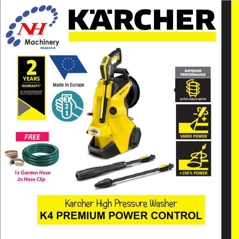 KARCHER K4 PREMIUM POWER CONTROL - HIGH PRESSURE CLEANER | Shopee Malaysia