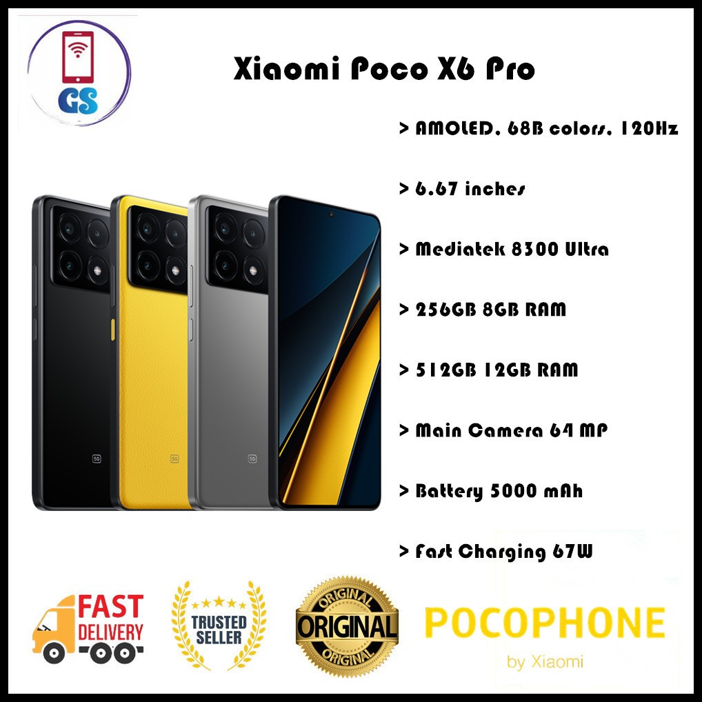 XIAOMI POCO X6 PRO 5G - 1 YEAR WARRANTY BY XIAOMI MALAYSIA | Shopee ...