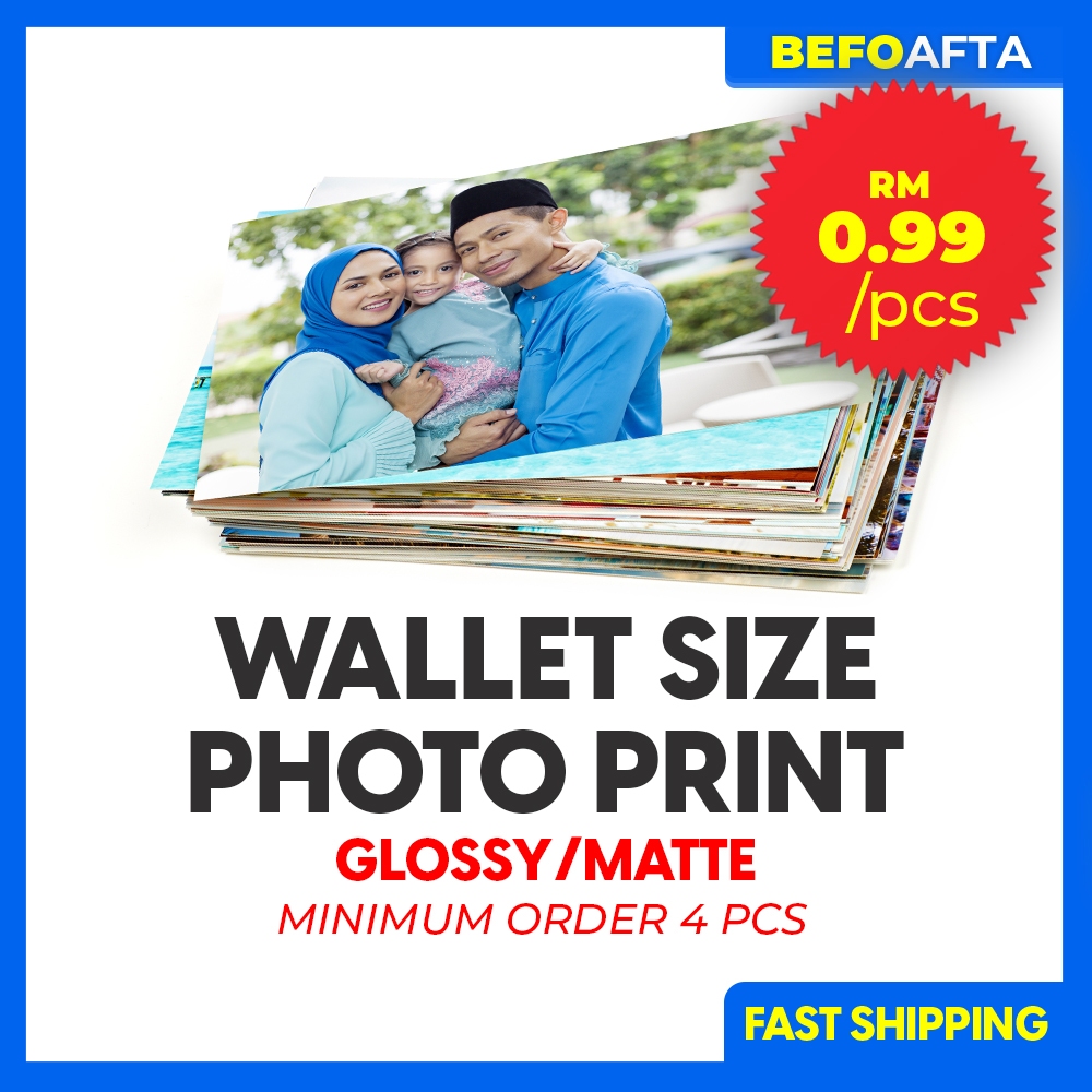 Photo Print Wallet Size - Cuci Gambar Saiz Dompet - Print - Digital ...