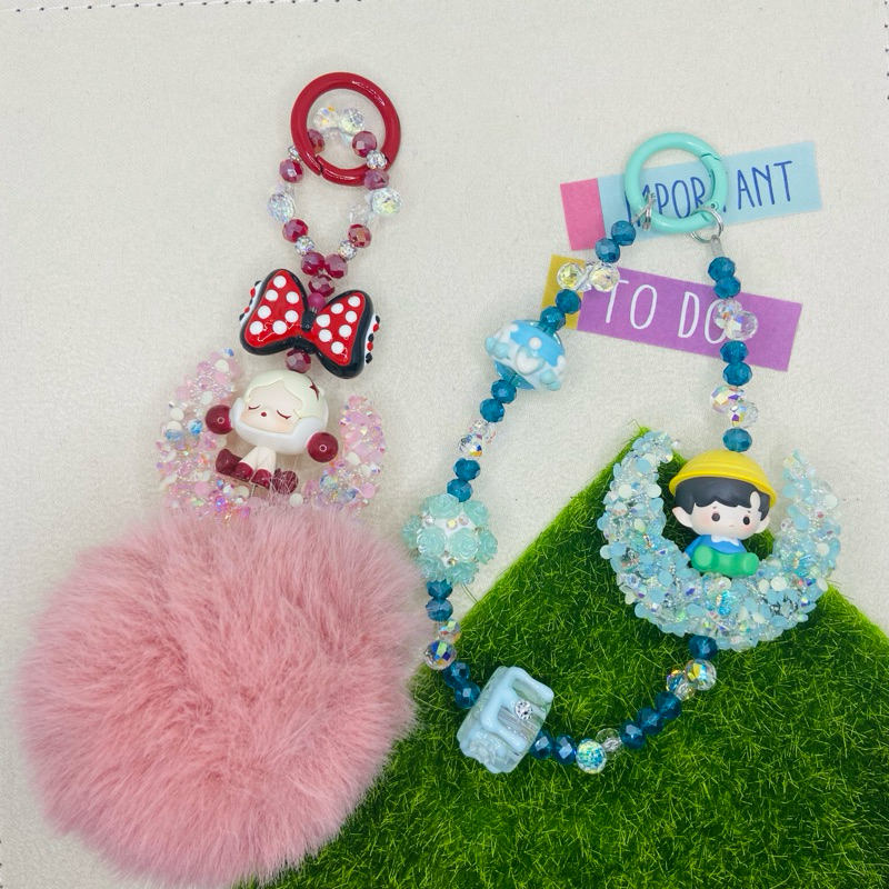 AUTHENTIC POPBEAN POPMART /DISNEY PRINCESS PHONE STRAPS KEYCHAINS ...
