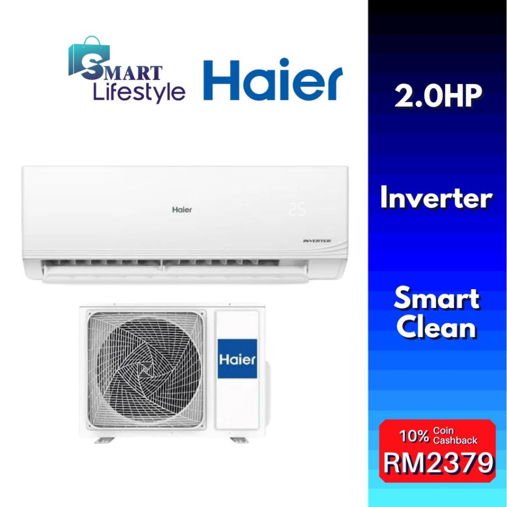 Haier R32 Inverter Series Air Conditioner (2.0HP) HSU-19VQB23 | Shopee ...