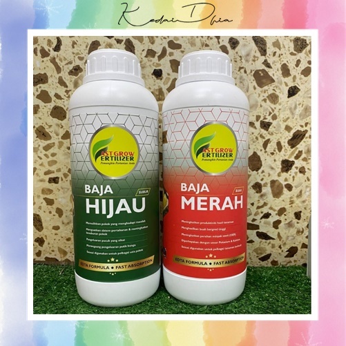 Baja Foliar FASTGROW FERTILIZER HIJAU & MERAH (1 LITER) | Shopee Malaysia