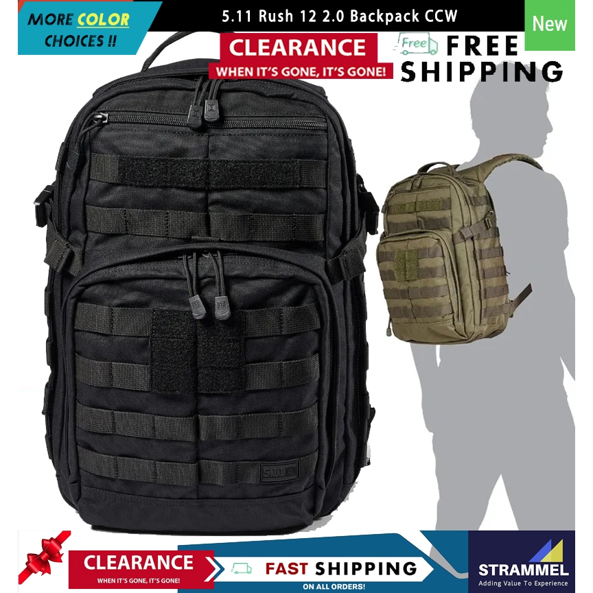 [100% ɑuthentic] 5.11 511 Rush12 2.0 Backpack Rush 12 CCW Tactical ...
