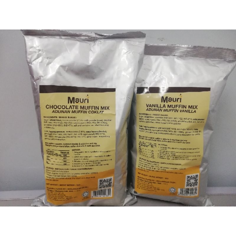Mauri Chocolate/Vanilla Muffin Mix 1kg | Shopee Malaysia