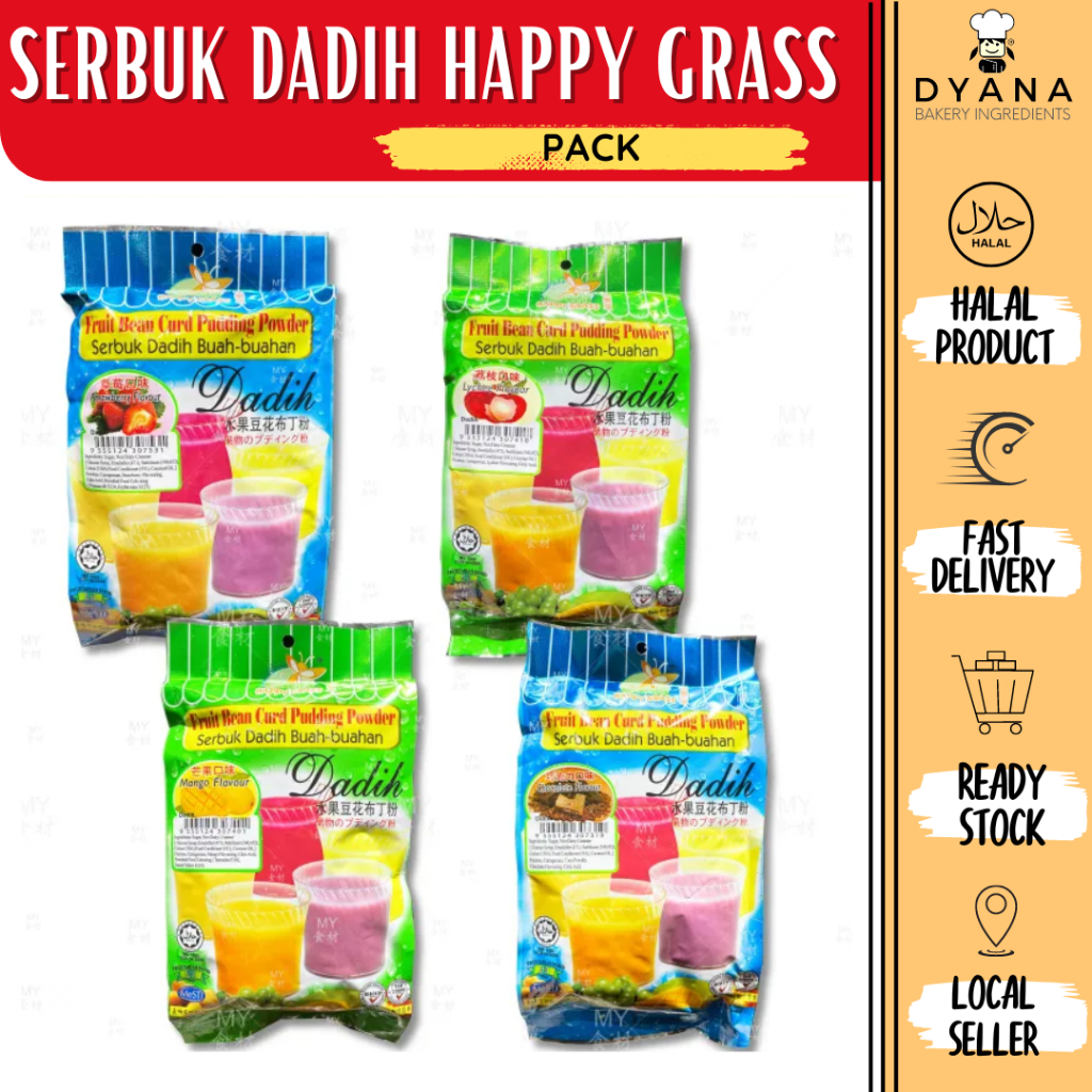 Happy Grass Serbuk Dadih / Fruit Bean Curd Pudding Powder | Shopee Malaysia