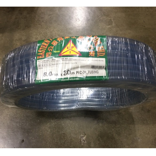 PVC OIL TUBING TRANSPARENT CLEAR HOSE 6.4MM/8MM/9.5MM/12MM (30METER ...