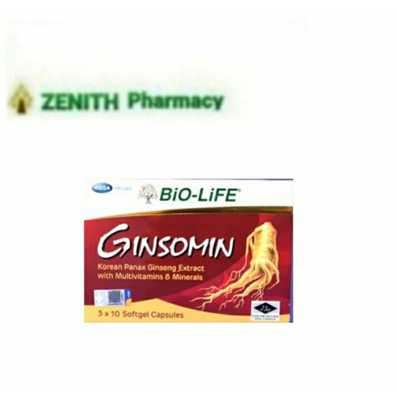 Bio-life Ginsomin Korean Panax Ginseng Exp:05/2026 Extract ...