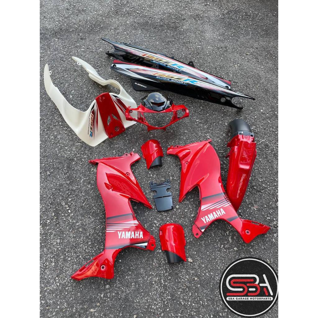 COVERSET ORIGINAL HONG LEONG YAMAHA HLY 125 125Z 125ZR MERAH ROBOT ...