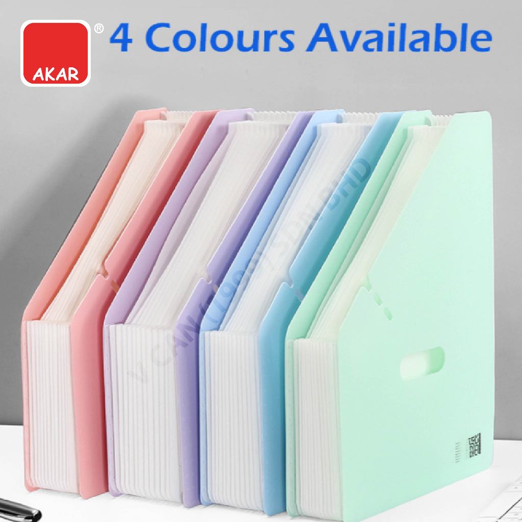A4 Desktop Accordion Folder Standing Expanding Document File Organizer ...