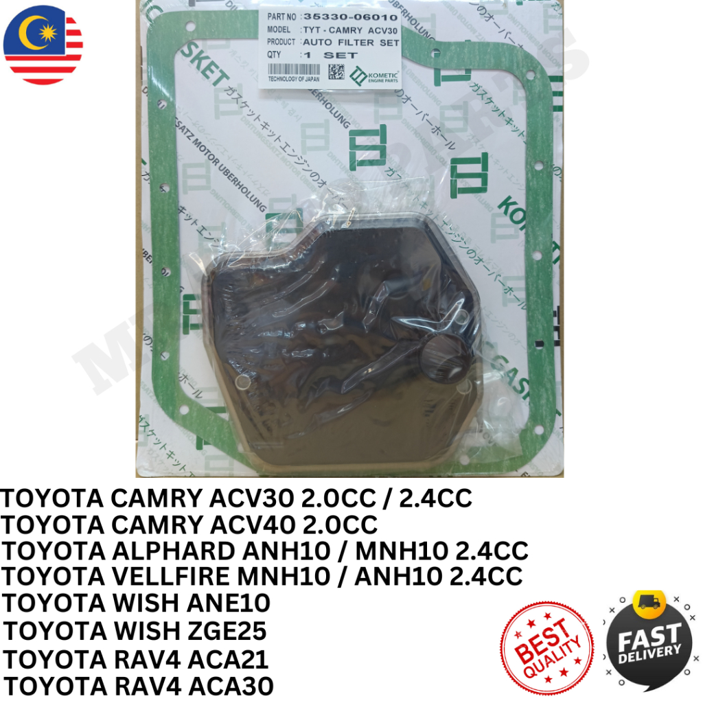 AUTO FILTER TOYOTA CAMRY ACV40 ACV41 2.0 CC / ACV30 2.0 CC 2.4 CC AUTO ...
