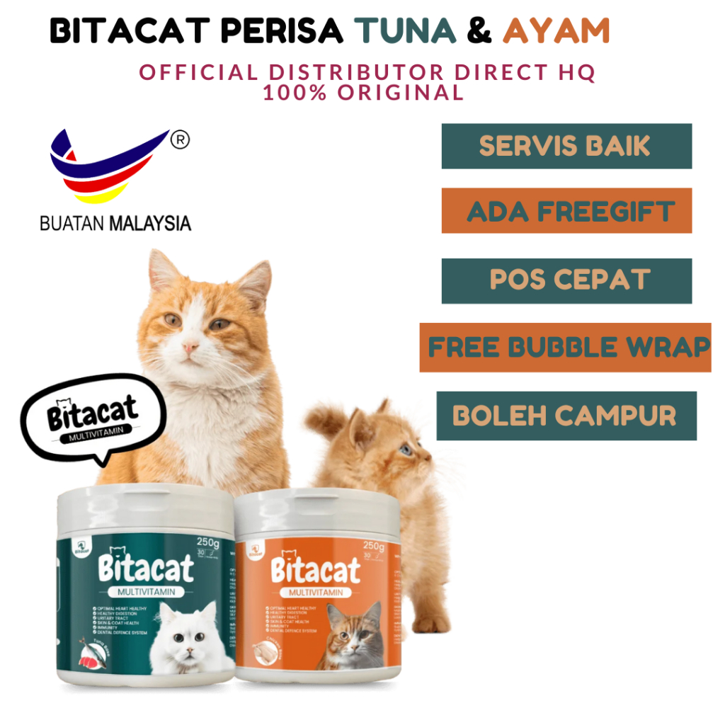 [FREEGIFT + READY STOCK ] BITACAT VITAMIN KUCING BITACAT MULTIVITAMIN ...