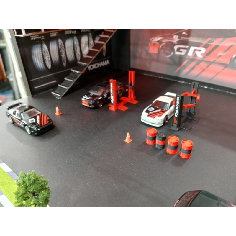 DIORAMA ADVAN DIECAST GARAGE HOTWHEELS MINIGT INNO64 | Shopee Malaysia