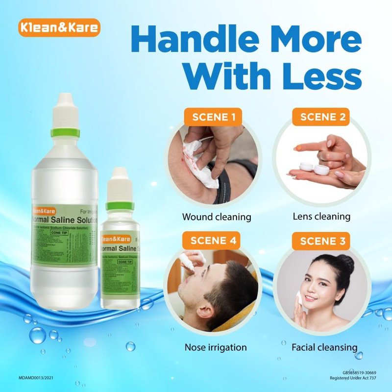 Klean&Kare Normal Saline Solution 100ml | Shopee Malaysia