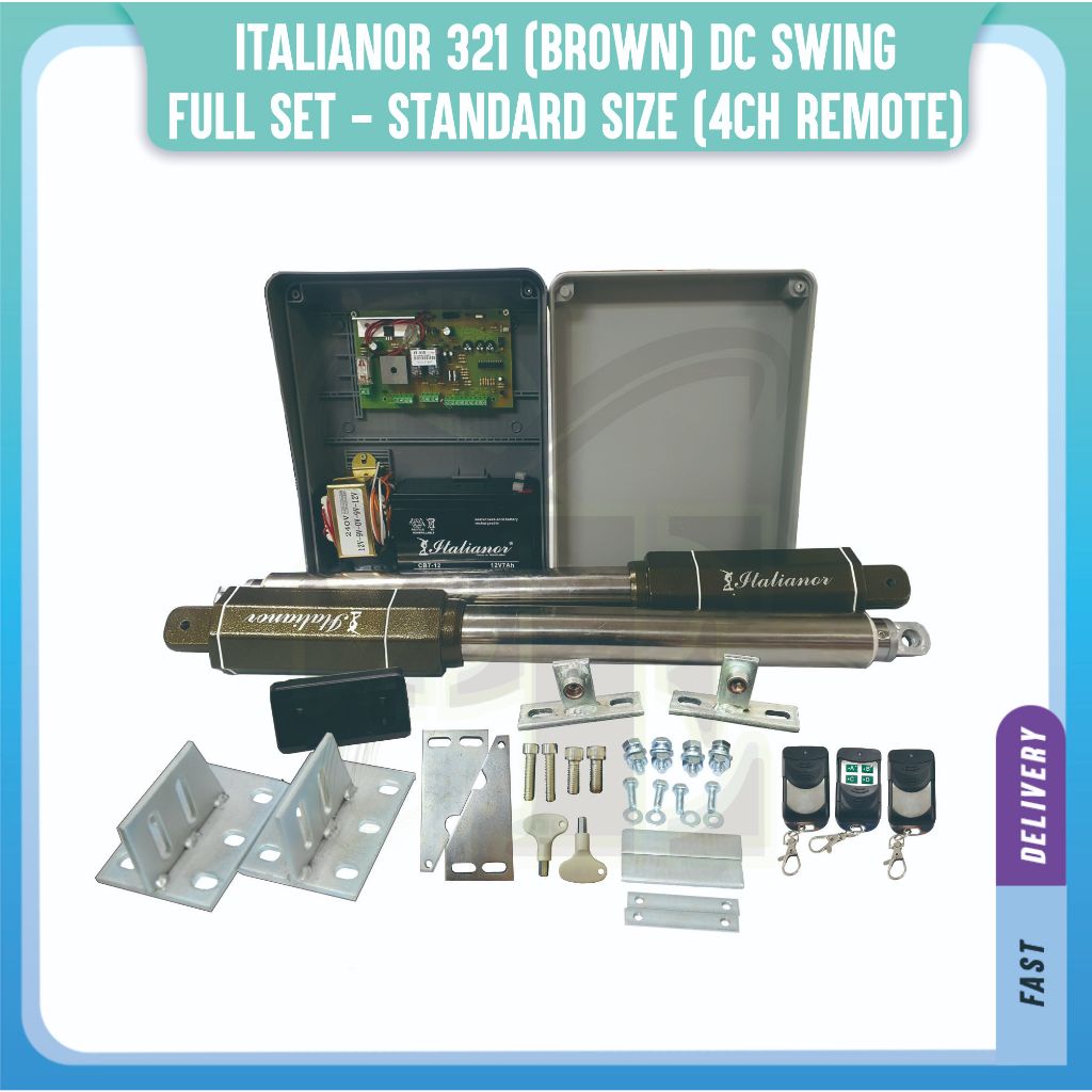 Autogate Italianor 321 (Eagle) DC Swing Folding Arm Motor Full Package ...
