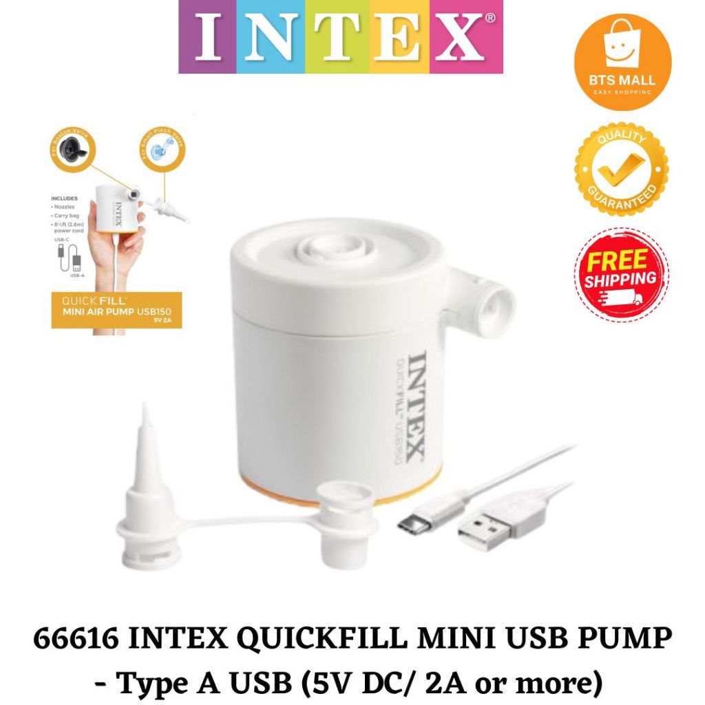 66616 INTEX QUICKFILL MINI USB PUMP - Type A USB (5V DC/ 2A or more ...