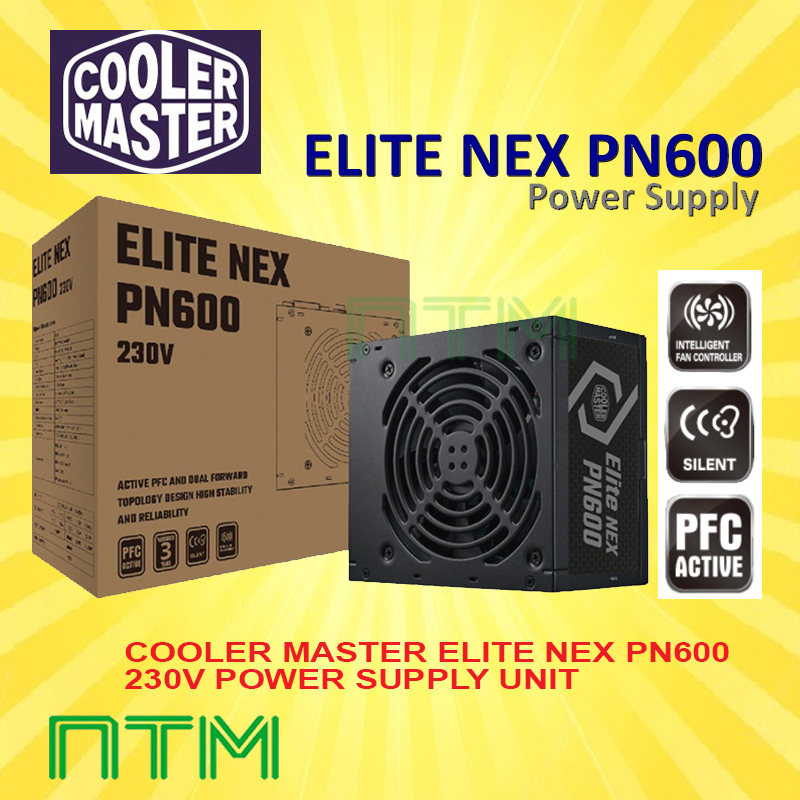 Cooler Master Elite NEX PN600 PSU Non Modular Power Supply PSU PC ...