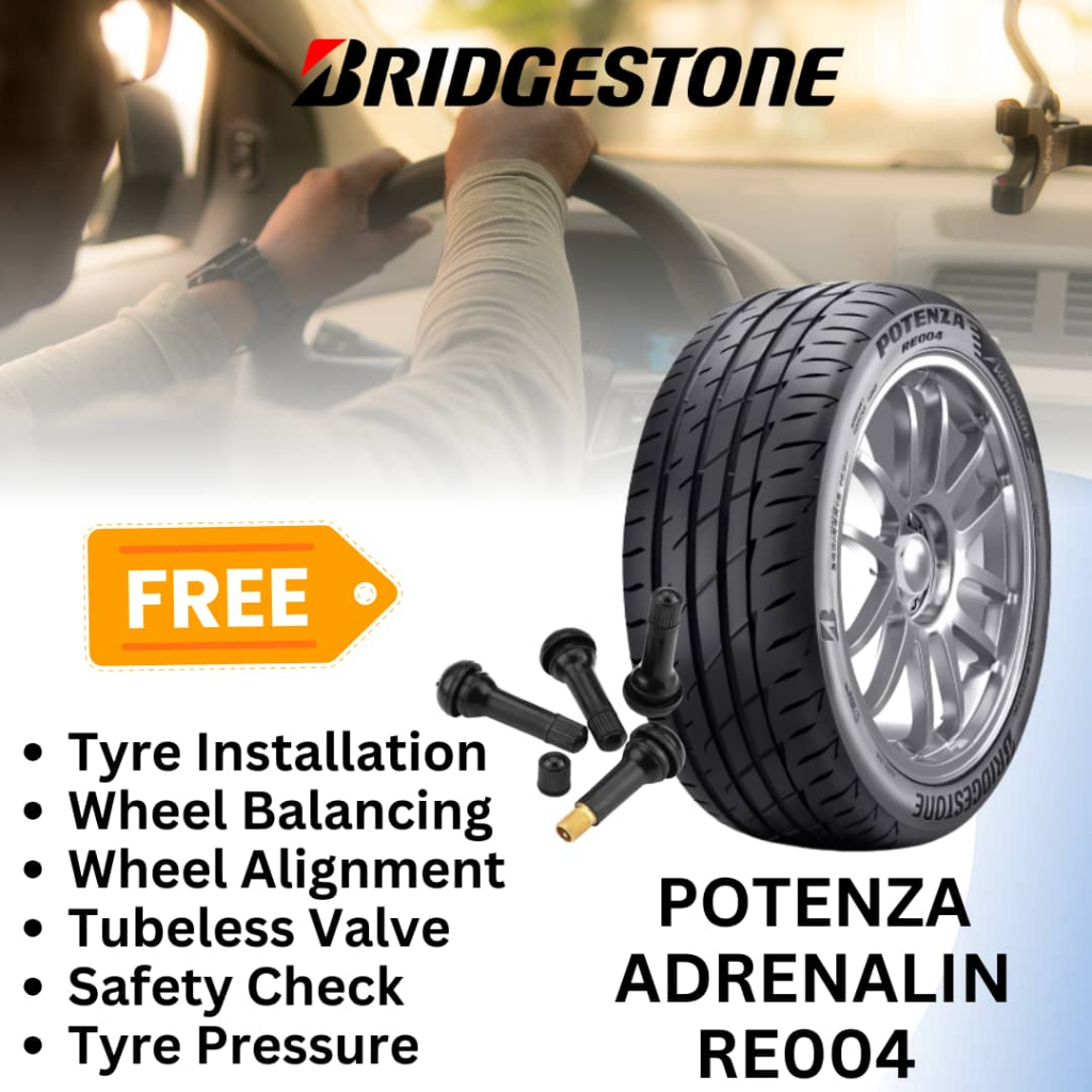 NEW TYRE 215/50R17 POTENZA ADRENALIN RE004 BRIDGESTONE (WITH INSTALLATION) | Shopee Malaysia