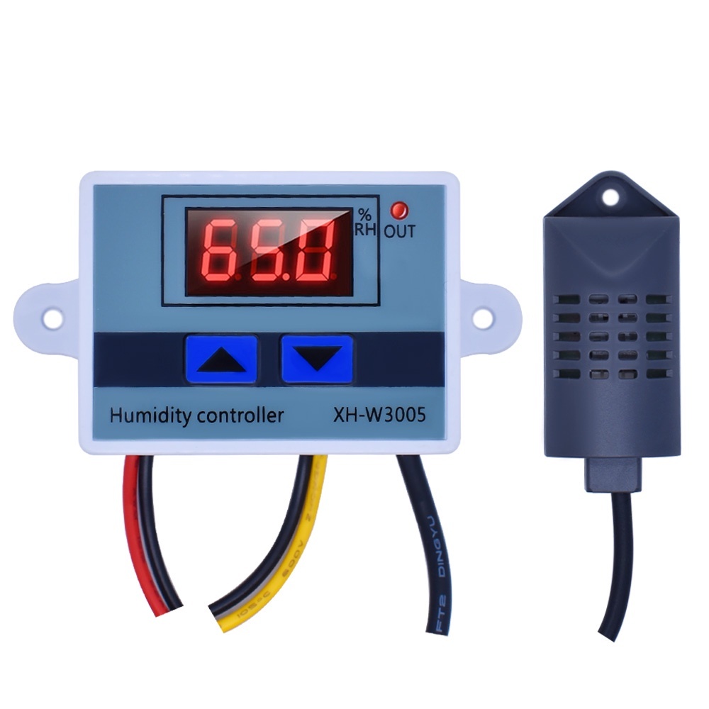 Digital Humidity Controller XH-W3005 12V 24V 220V Humidistat Hygrometer ...