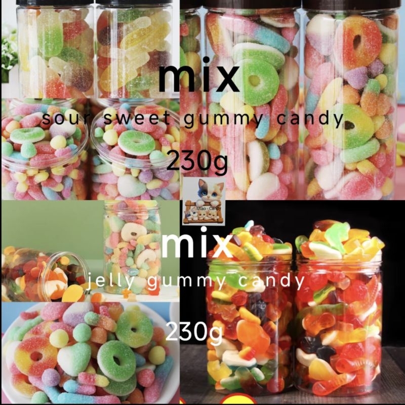 Mix gummy 230g+ per bottle (mix sugar or without sugar) | Shopee Malaysia