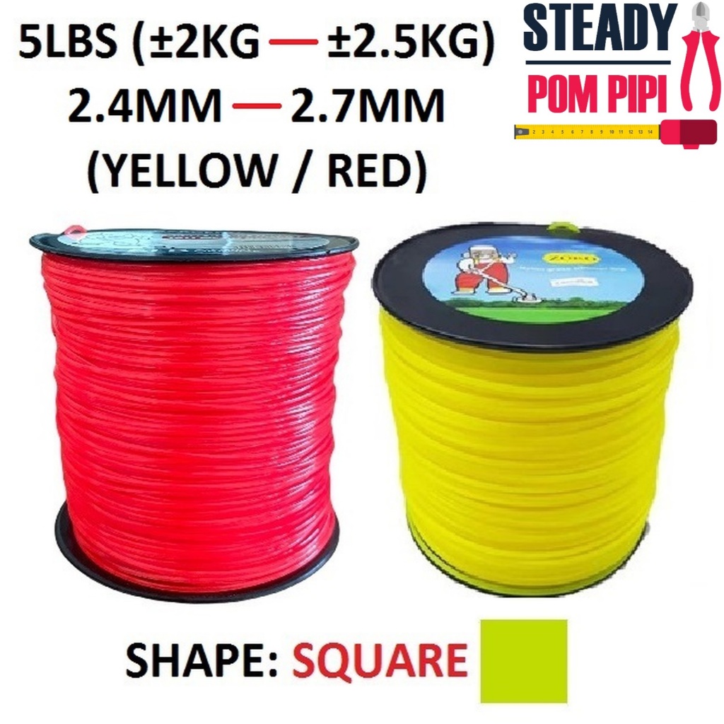 2.5KG 2KG (5LBS) BRUSH CUTTER NYLON TRIMMER LINE / 5LB NYLON GRASS TRIMMER LINE / SPOOL STRING ...