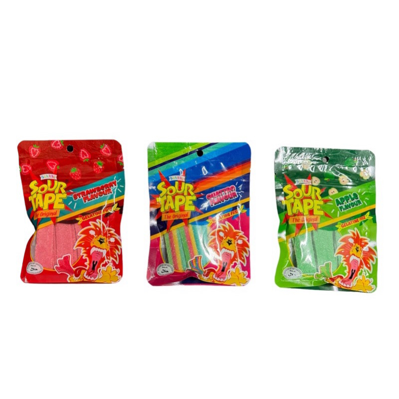 BEARDY SOUR TAPE ASSORTED FLAVOR 100G | Shopee Malaysia