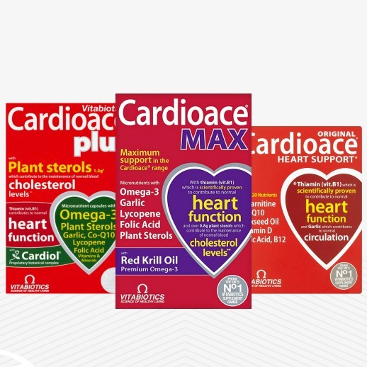 Vitabiotics Cardioace Original 30 Tablets Cardioace Plus 60 Capsules ...