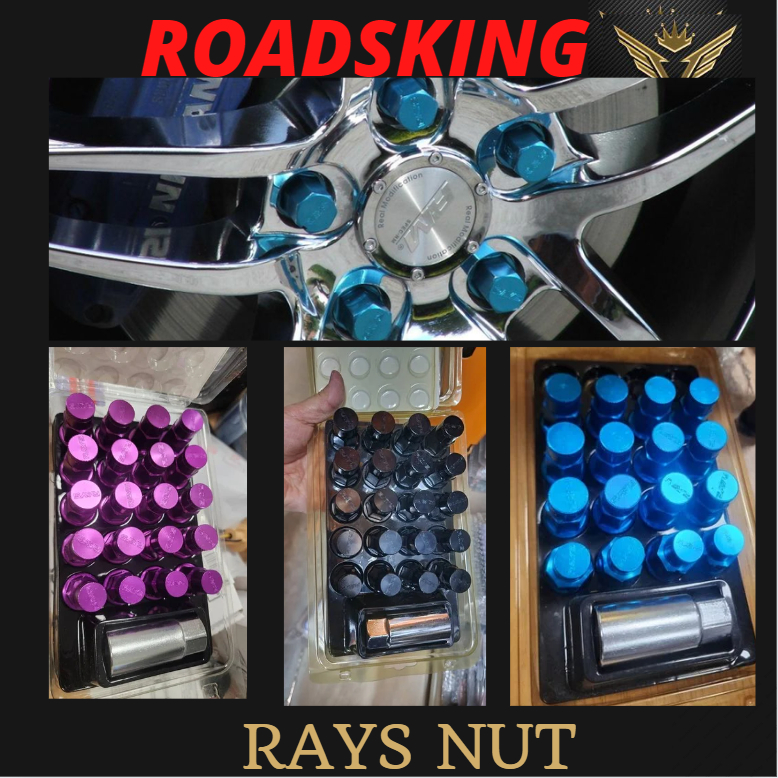 [ M12 X P 1.5 ] Rays Racing Wheel Nut Short Steel Heavy Duty Tyre Rays ...