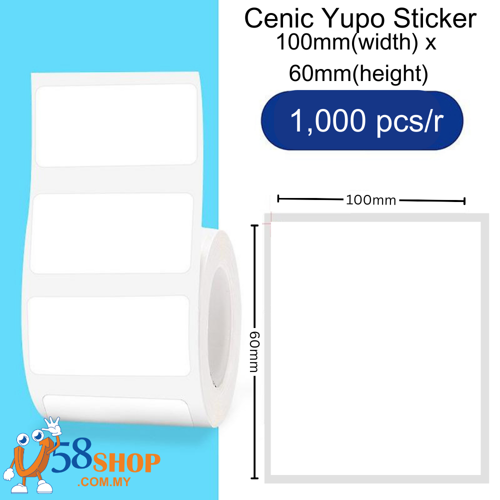Barcode Label Sticker Thermal Paper Sticker 100x60 | Shopee Malaysia
