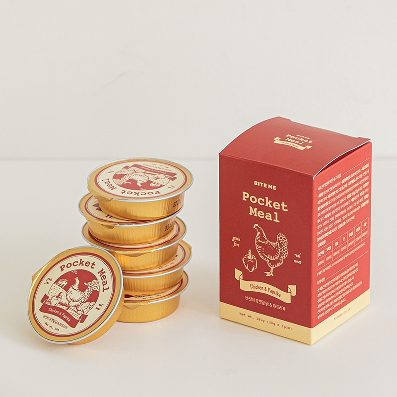 Korea Bite me pocket meal Chicken Flavour for dog and cat 30g x 6 Main ...