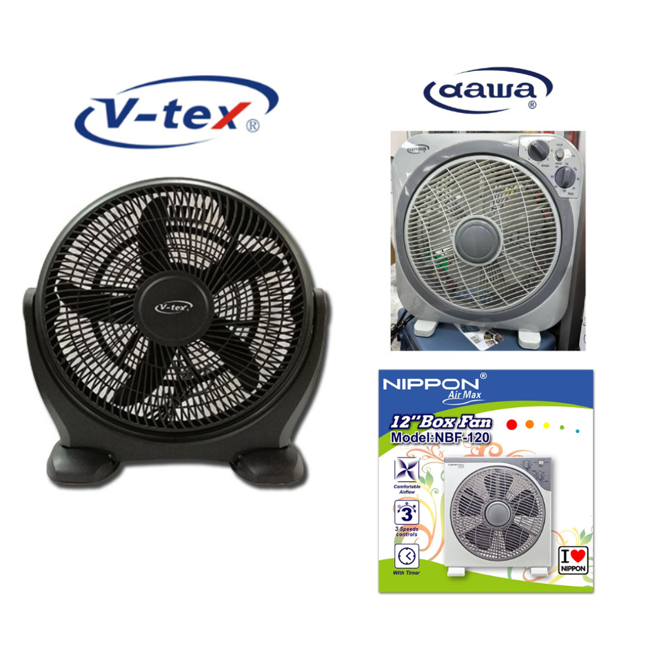 VTEX 14'' FLOOR / BOX FAN | A-140 / DAWA 12” Box Fan | DBF12 /NIPPON 12 ...