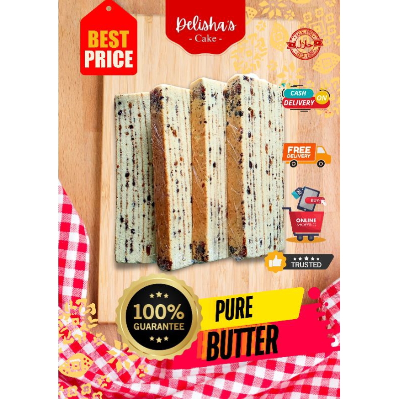 Kek Lapis Sarawak Butter Small Rasa Modern by Delisha's Cake Min. order ...