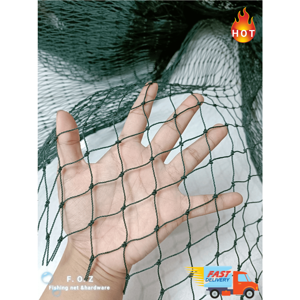 Jaring Pukat 380/9 x 2" x 600MD (±60Ft) Pukat Pagar Pertanian | Pagar ...