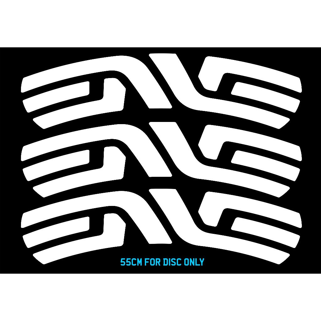 3 pcs 55mm ENVE cycling wheelset sticker decals high profile 700c road ...