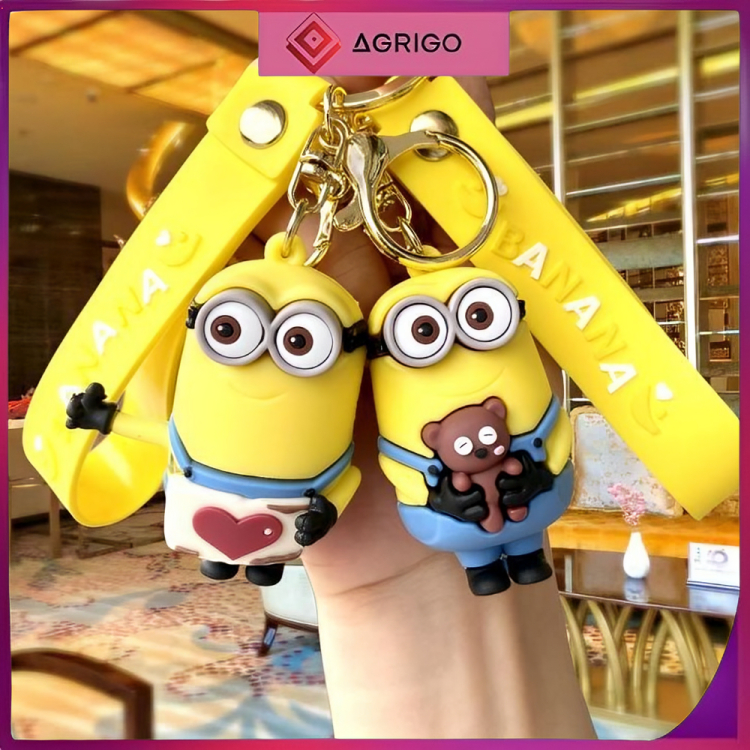 Minions Keychain Key Ring Unicorn Keychain Backpack Bag Pendant Car ...