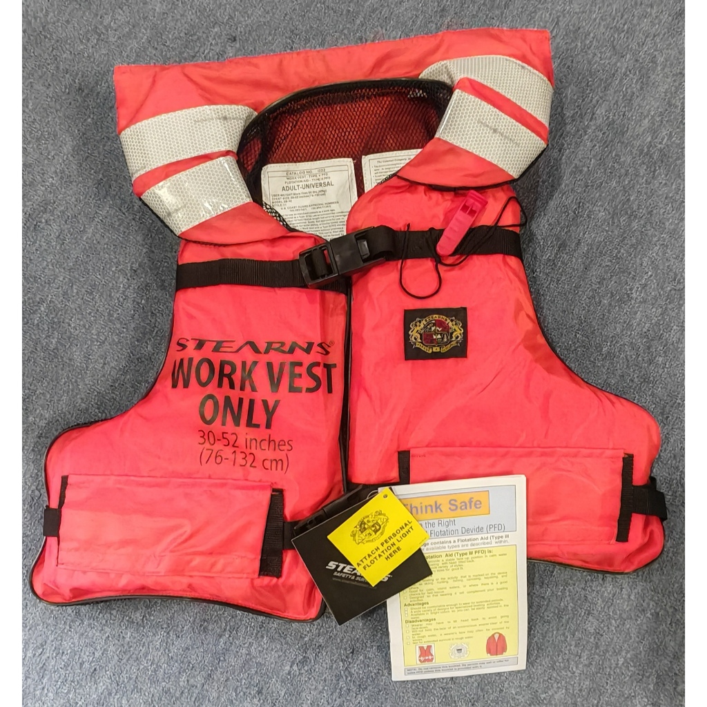 Stearns I222 Life Vest / Life Jacket / Safety Equipment / Marine Work ...