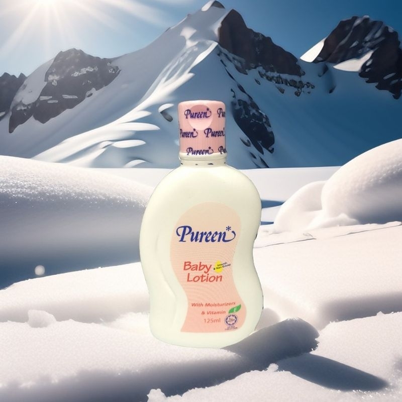 Pureen Baby Lotion With Moisturiser & Vitamin E 125ml (Smooth & Non ...