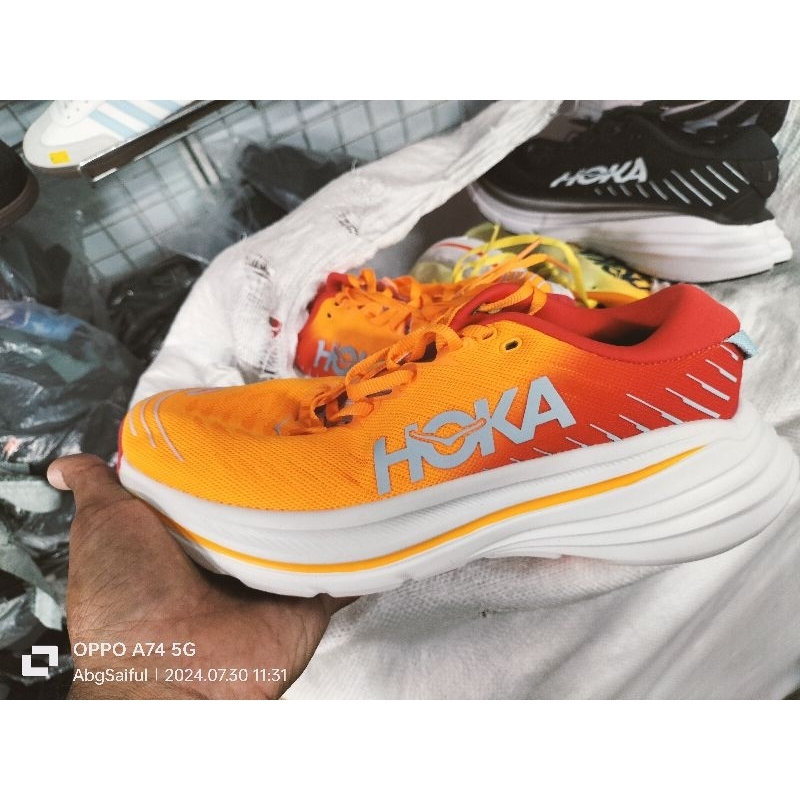 Kasut Running Shoe Men Hoka Bundle Made in Vietnam lightweight Flexible ...
