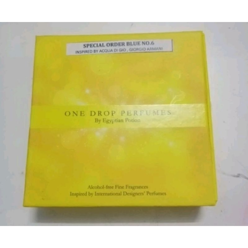 One Drop Perfume Blue No.6 Inspired by Gio | Shopee Malaysia
