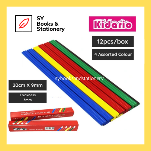 12pcs Super Strong Color Magnetic Strip / Magnet Bar / 白板磁铁条 / Magnet ...