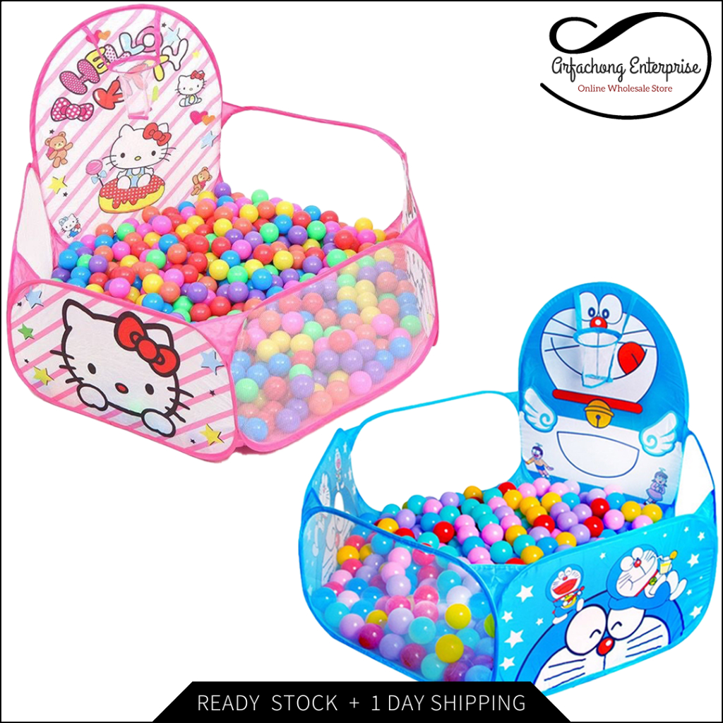 Children Ocean Ball Pool Kids Play Tent Doraemon Basket Ball Baby Hello ...