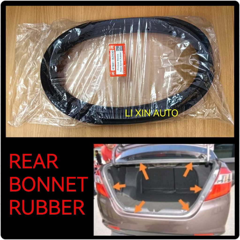 PERODUA BEZZA 2016-2022 TRUNK LID RUBBER / REAR BONNET RUBBER | Shopee ...