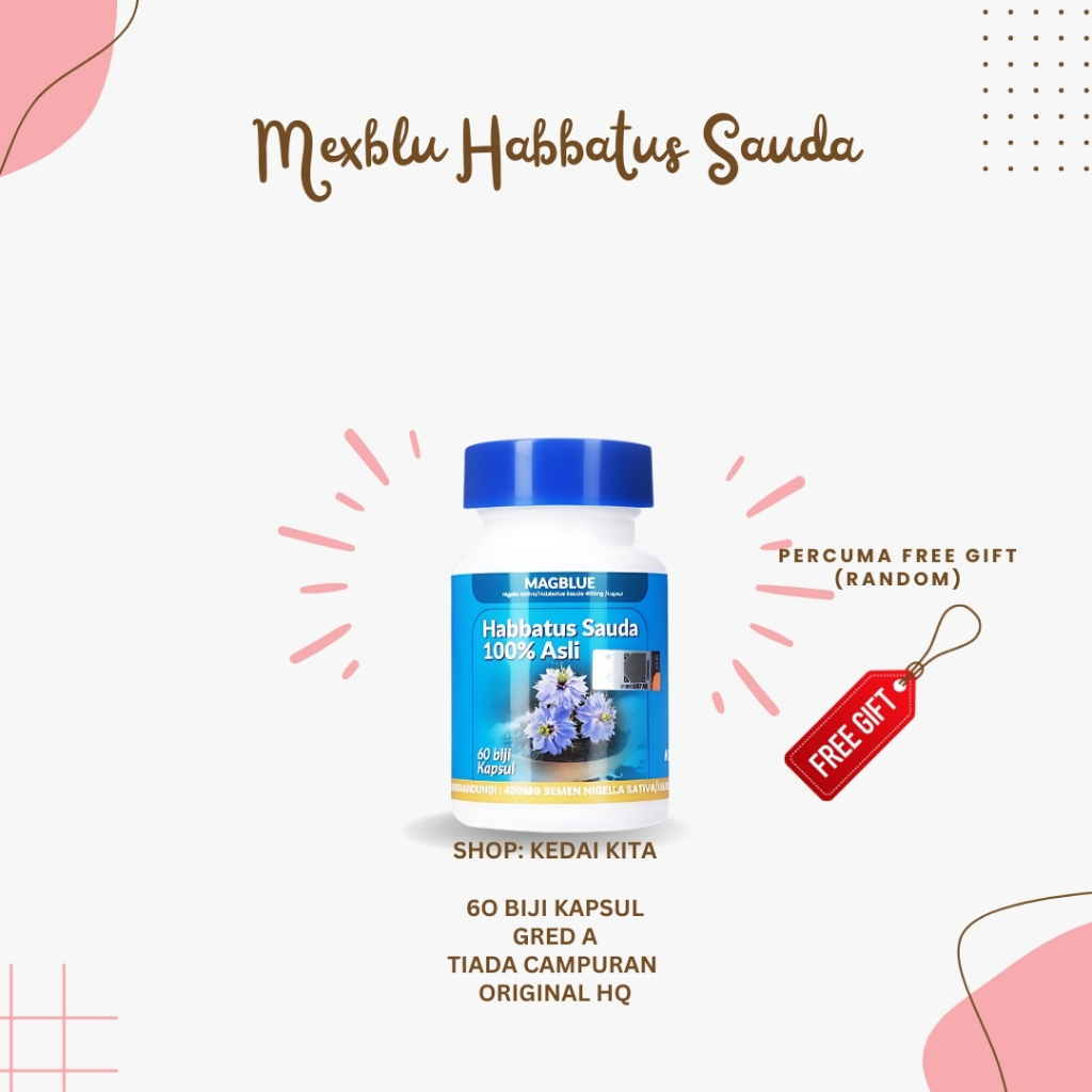 Habbatus Sauda Original HQ MAGIC BLUE - 60 Kapsul / Botol ...