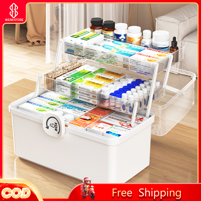 IKEA Medicine Storage Box Multi-Purpose First Aid Kit Box Ubat Kotak ...