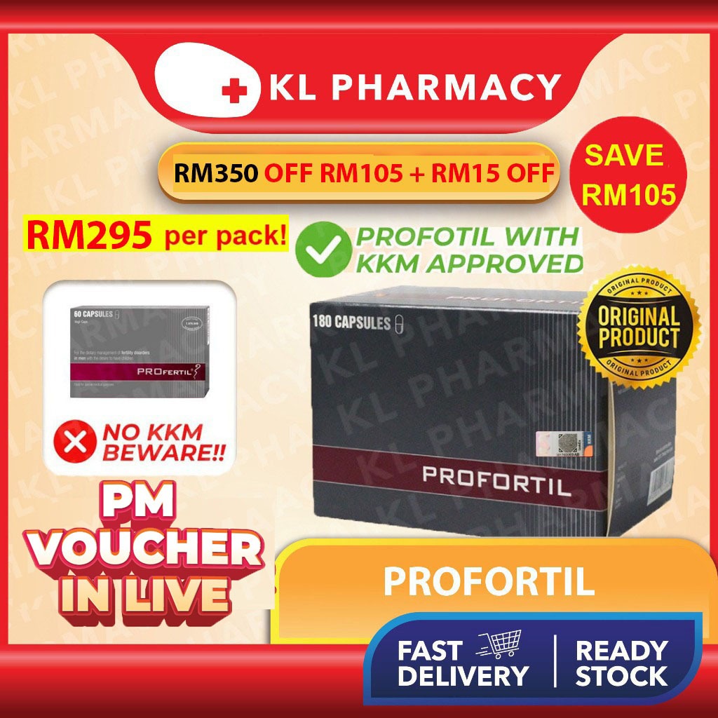 PROFORTIL 20 Capsules / (60 Capsules )- Improvement of sperm quality ...