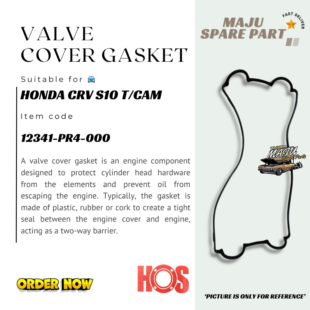 MSP HONDA CRV S10 DOHC VALVE COVER GASKET 12341-PR4-000 | Shopee Malaysia