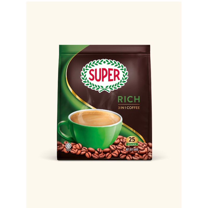 SUPER RICH 3 in 1 COFFEE (25 stick) | Shopee Malaysia
