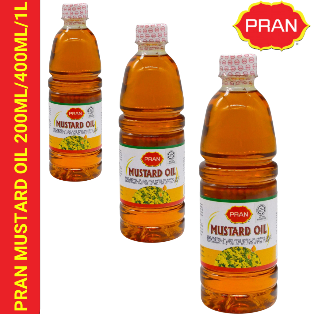 PRAN PURE MUSTARD OIL 200/400/1000 ML | Shopee Malaysia